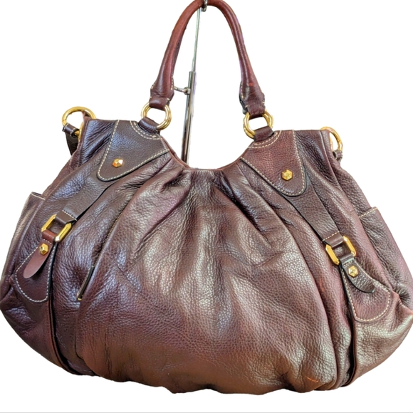 orYANY | Bags | Oryany Gwen Chocolate Brown Distressed Leather Multiple ...